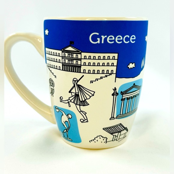 Aegeanart | Dining | Athens Greece Aegean Art Mug 215 Fl Oz Owl On Lip ...
